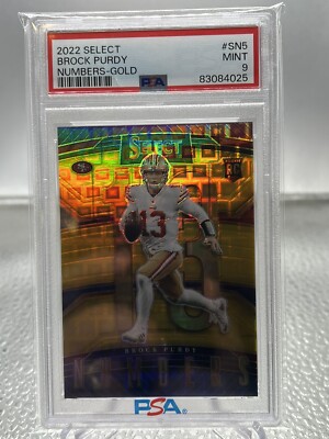 2022 Select Brock Purdy Numbers-Gold /10 PSA 9 | eBay