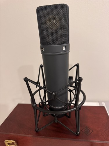 Neumann u 87 ai microphone With Wooden Box And Shock Mount | eBay