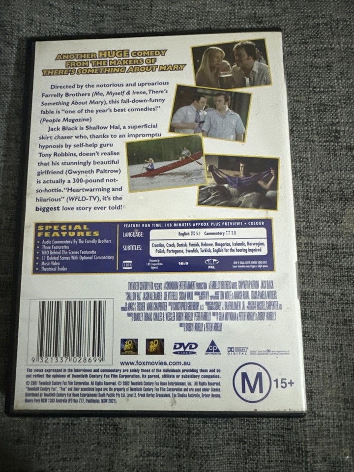 Shallow Hal (DVD, 2001) 9321337028699 | eBay Australia