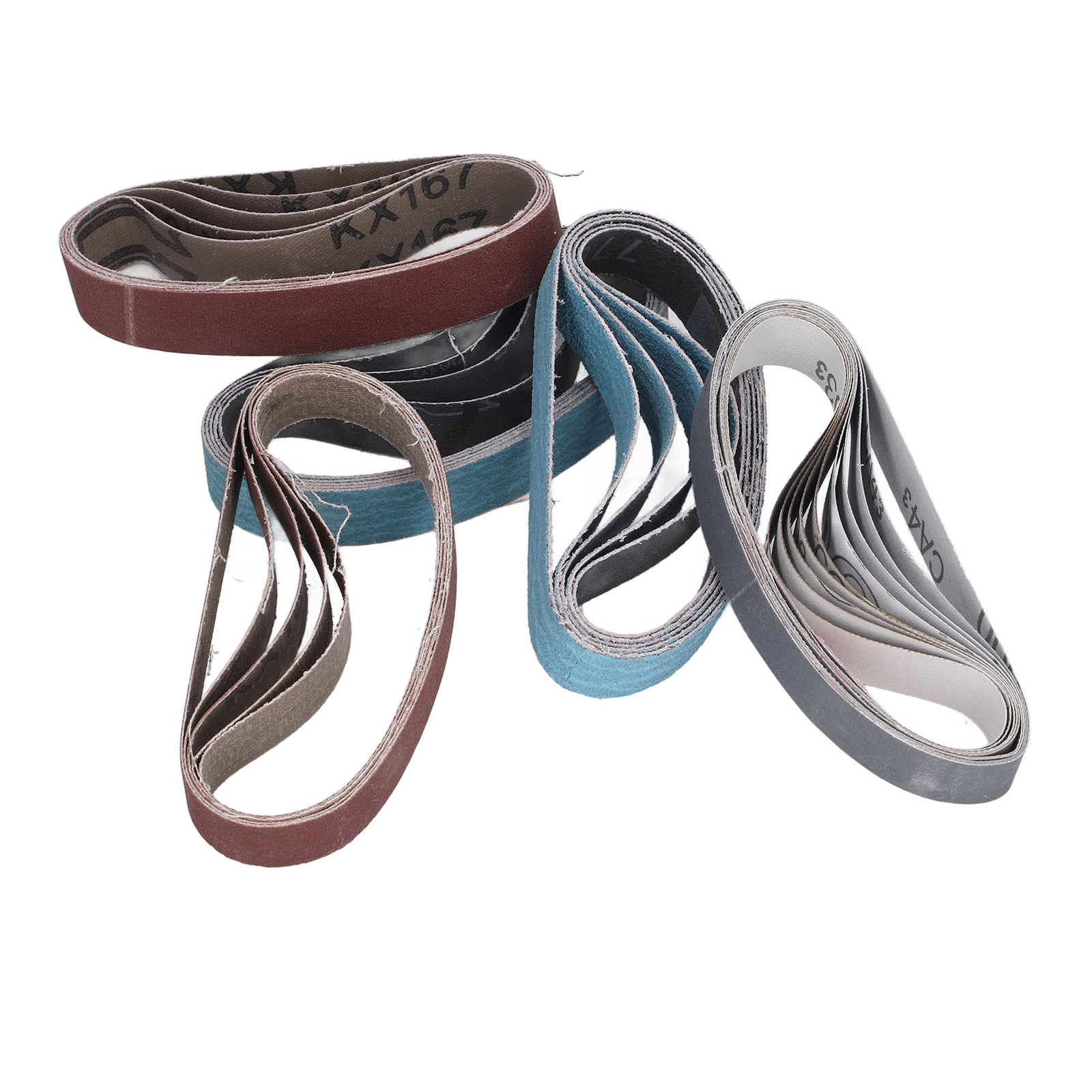 (3/4in 12in)Abrasive Belts Fine Flat Seam Sanding Belt Set 80 120 240 ...