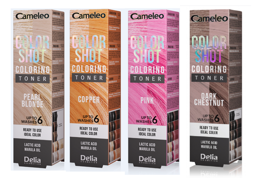 DELIA CAMELEO COLOR SHOT PIGMENT HAIR COLORING TONER MARULA OIL 4 ...