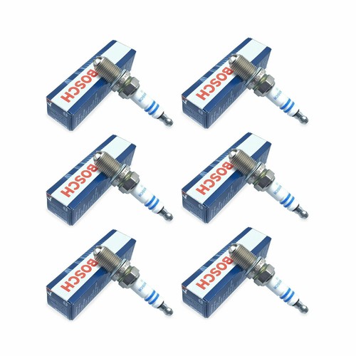 6PC BMW Spark Plugs Bosch OEM Platinum+4 Factory High Power Set E39/E46 ...