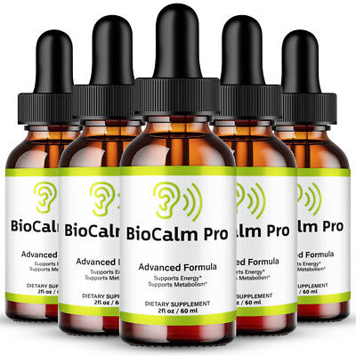 (5 Pack) Bio Calm Pro Tinnitus Drops, BioCalmPro Relief for Ringing ...