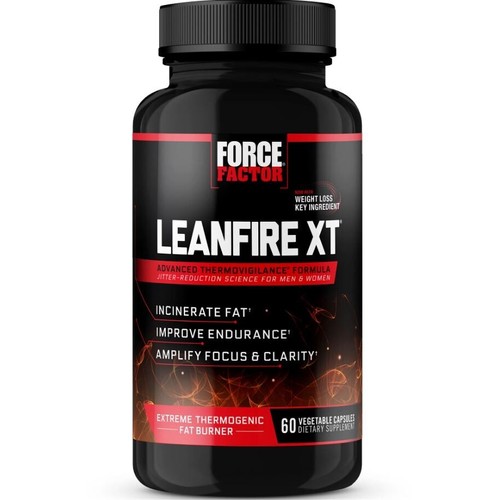 Force Factor LeanFire XT 60 Belly Fat Burner Supplement, Weight Loss ...