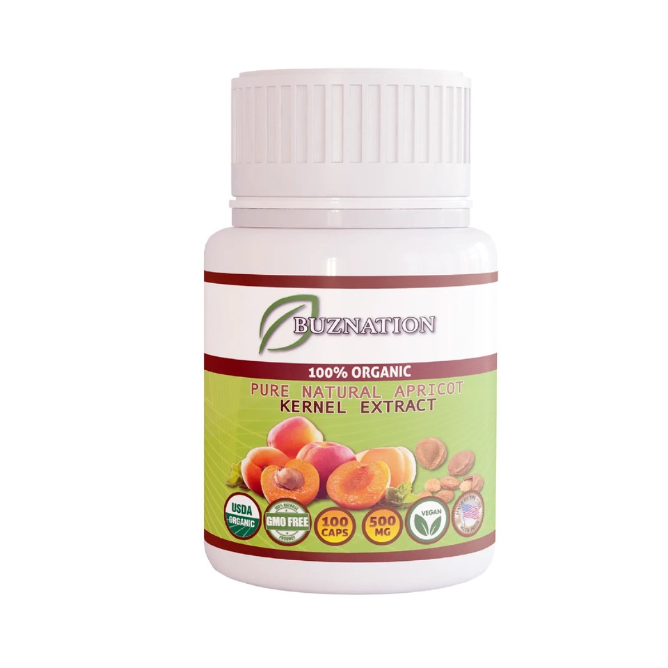 2X Organic Apricot Extract Boosts Metabolism & Healthy Skin 100 Caps ...