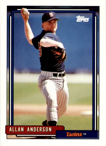 1992 Topps Allan Anderson Minnesota Twins #417 Baseball Card | eBay