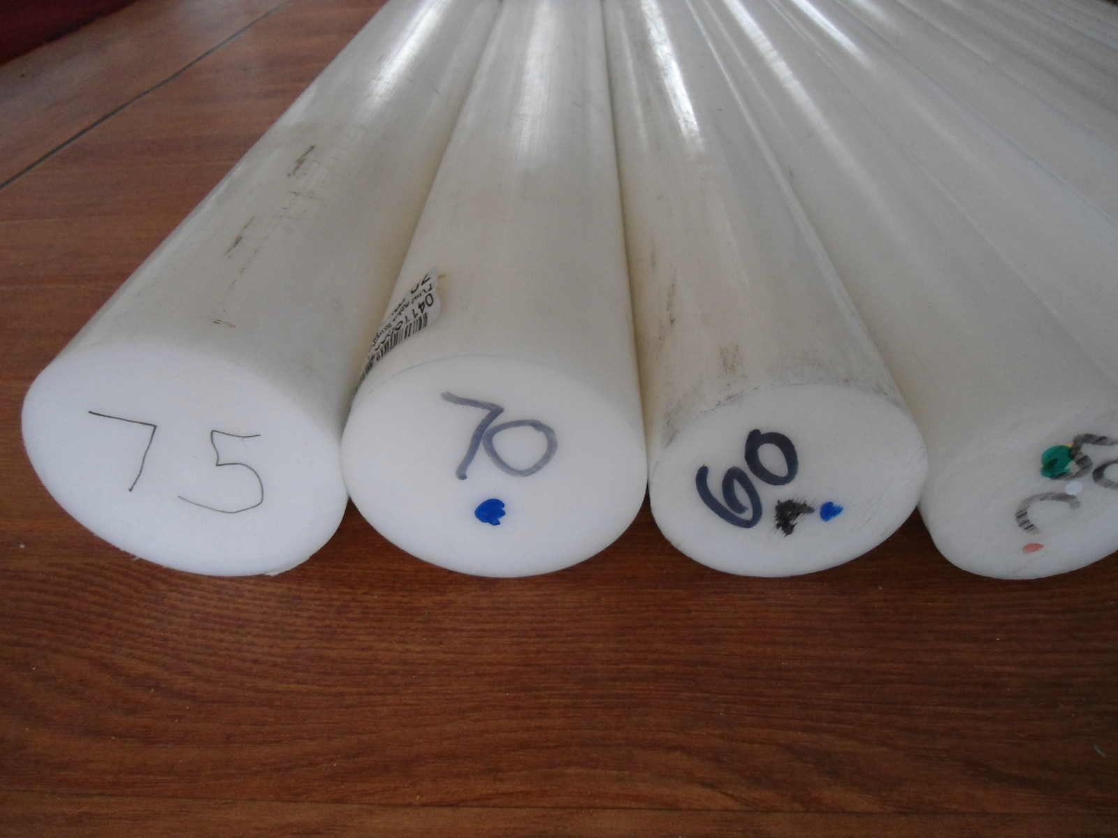 ACETAL Rod Natural White Engineering Plastic Billet Round Bar Bush ...