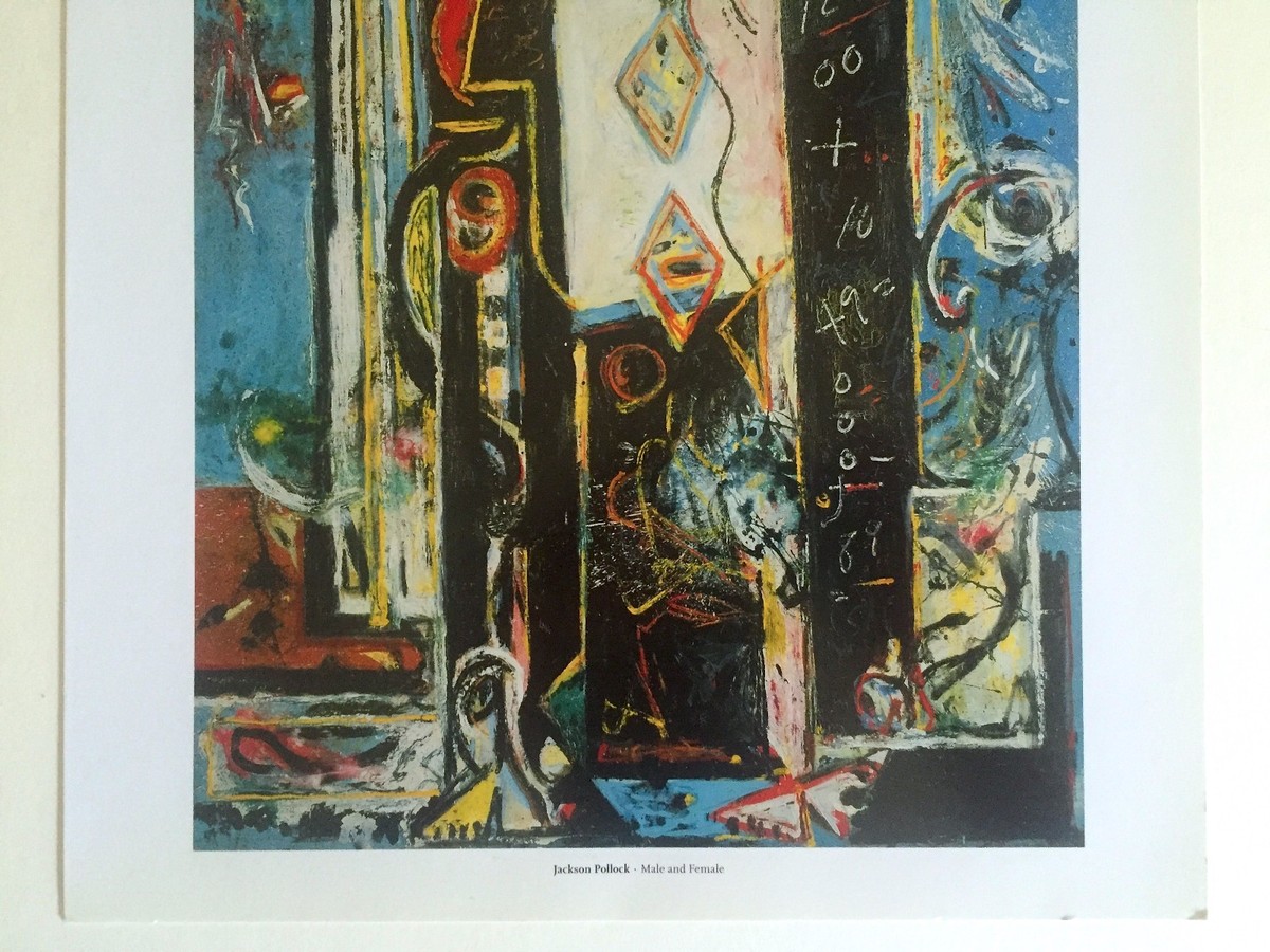 Jackson Pollock 39black On Cream39 Framed Lithograph