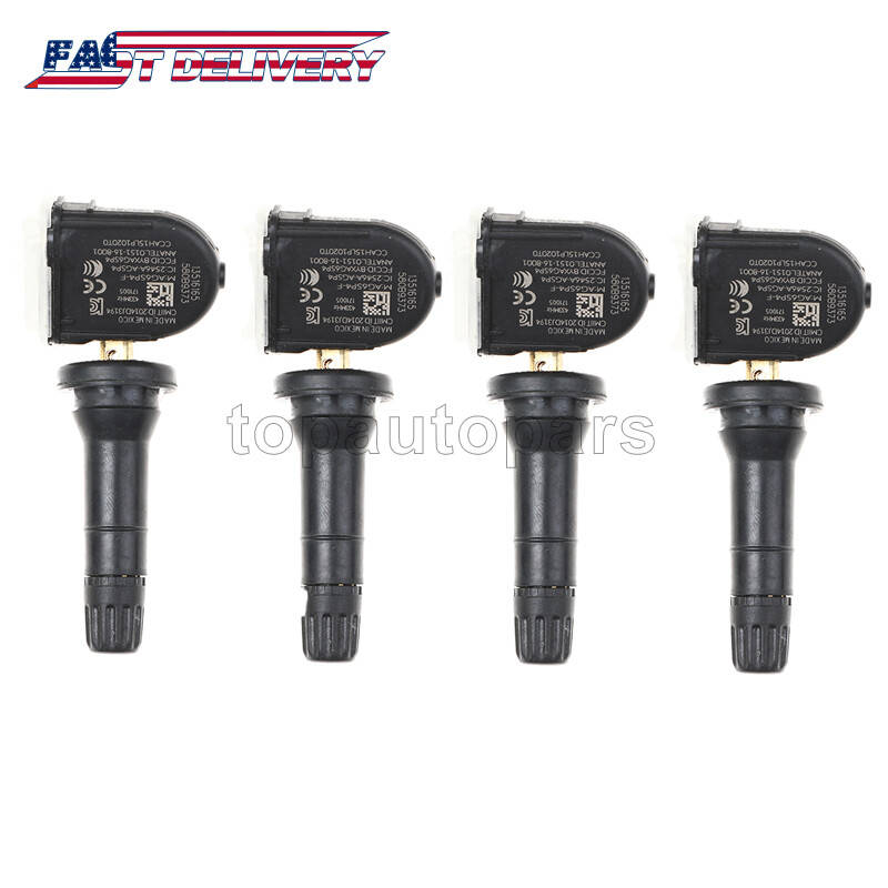 SET OF 4 Tire Pressure Sensor TPMS 13516165 For Chevy Silverado GMC ...