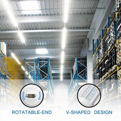 2 Pin R17D T8 8FT LED Tube Lights F96T12 HO 72W Shop Light Bulbs Garage ...