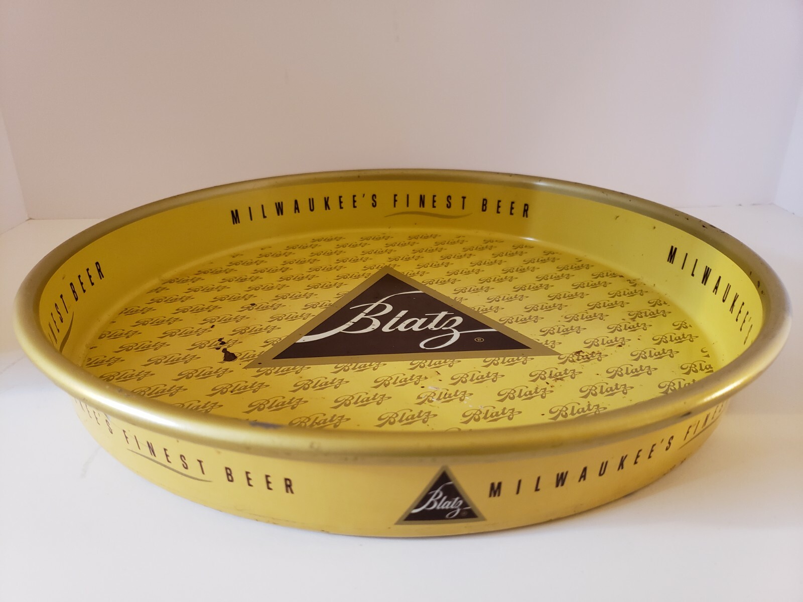Vintage BLATZ BEER Bar Advertising Metal Serving Tray "Milwaukee's ...