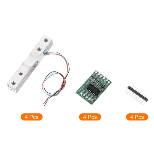 4 Set Digital Load Cell Weight Sensor 20KG + HX711 Module Weighing ...