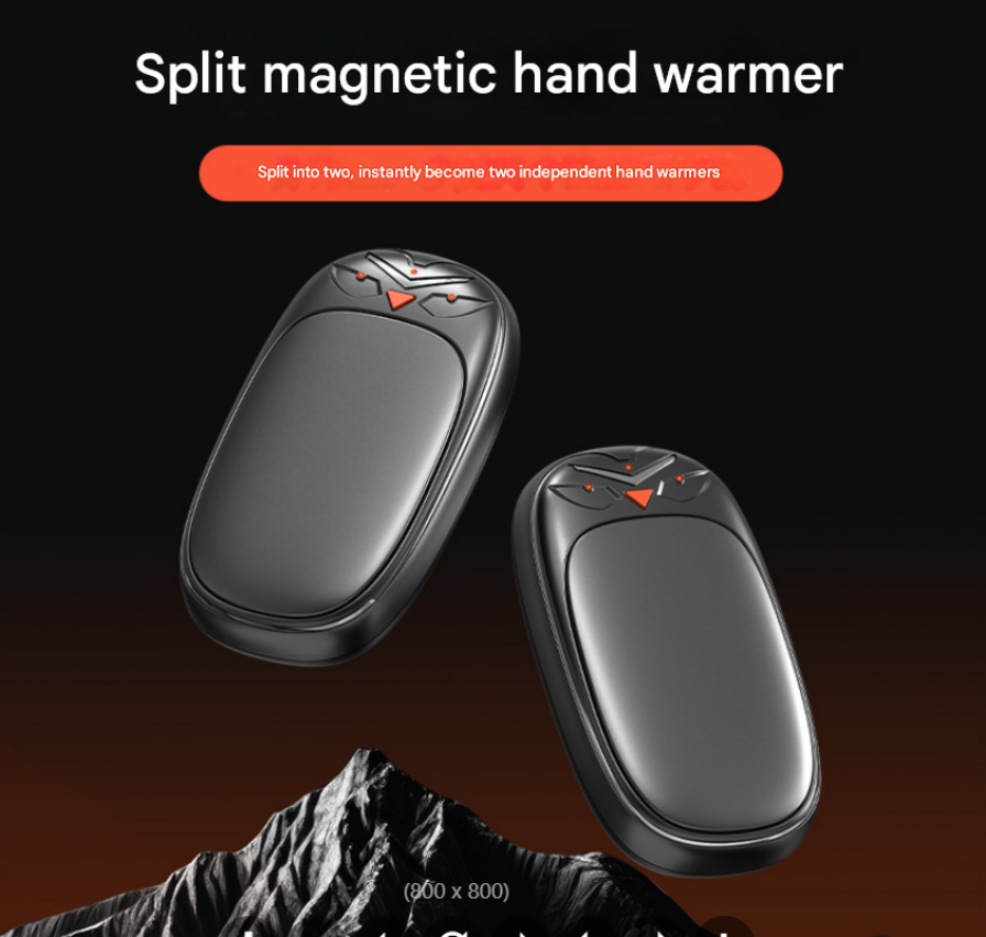 2-Pack Hand Warmers Rechargeable 6000mAh Portable Pocket Size 3 Heat ...