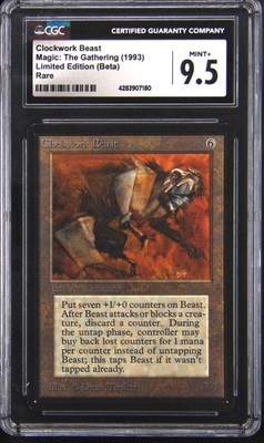 1993 MAGIC: THE GATHERING BETA CLOCKWORK BEAST CGC 9.5 | eBay