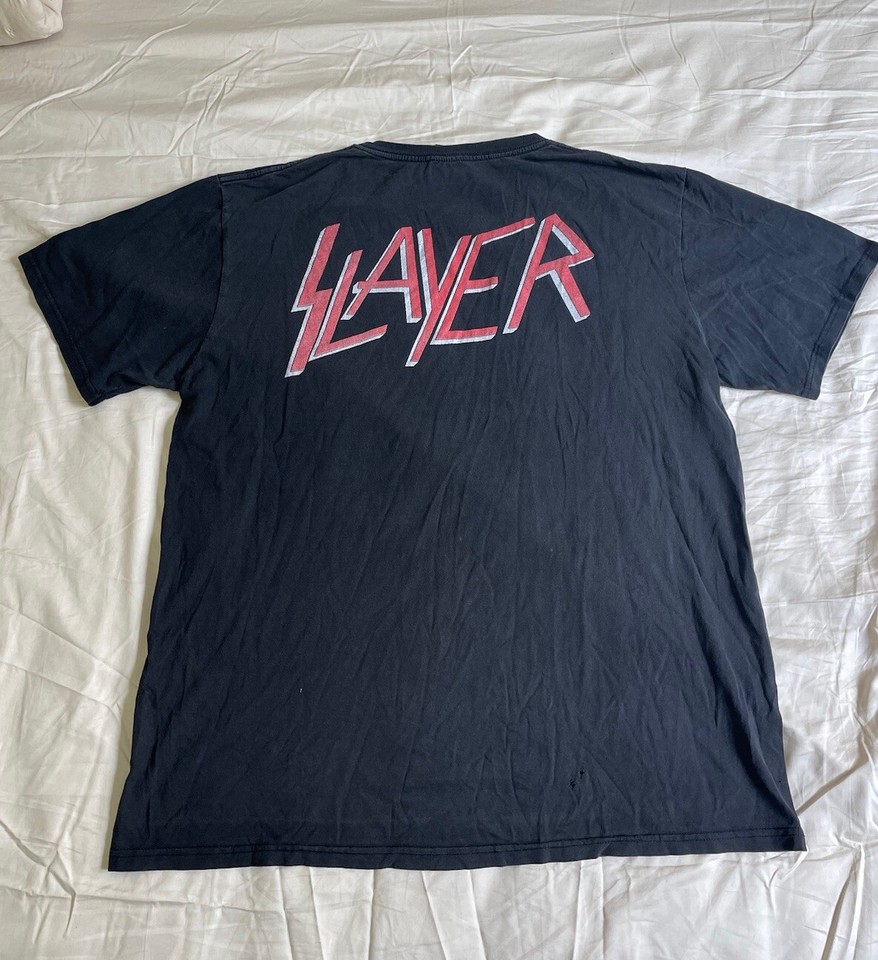 Slayer The Unholy Alliance T Shirt XL T Shirt Vintage Metal Band | eBay