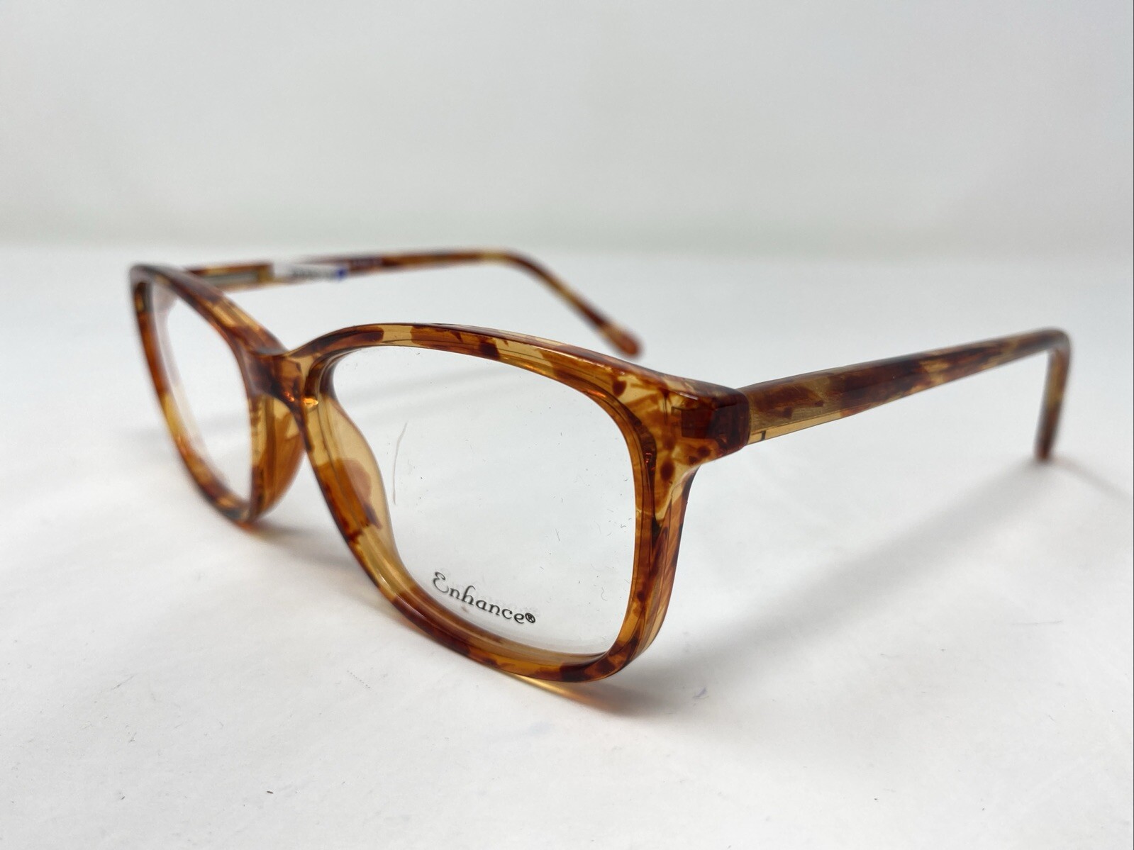 Enhance 4159 OAK 52-17-140 Amber Oak Plastic Full Rim Eyeglasses Frame ...