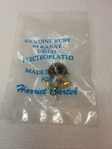 Genuine Ruby 24kt Gold Electroplated Made In USA Harriet Carter Sealed ...