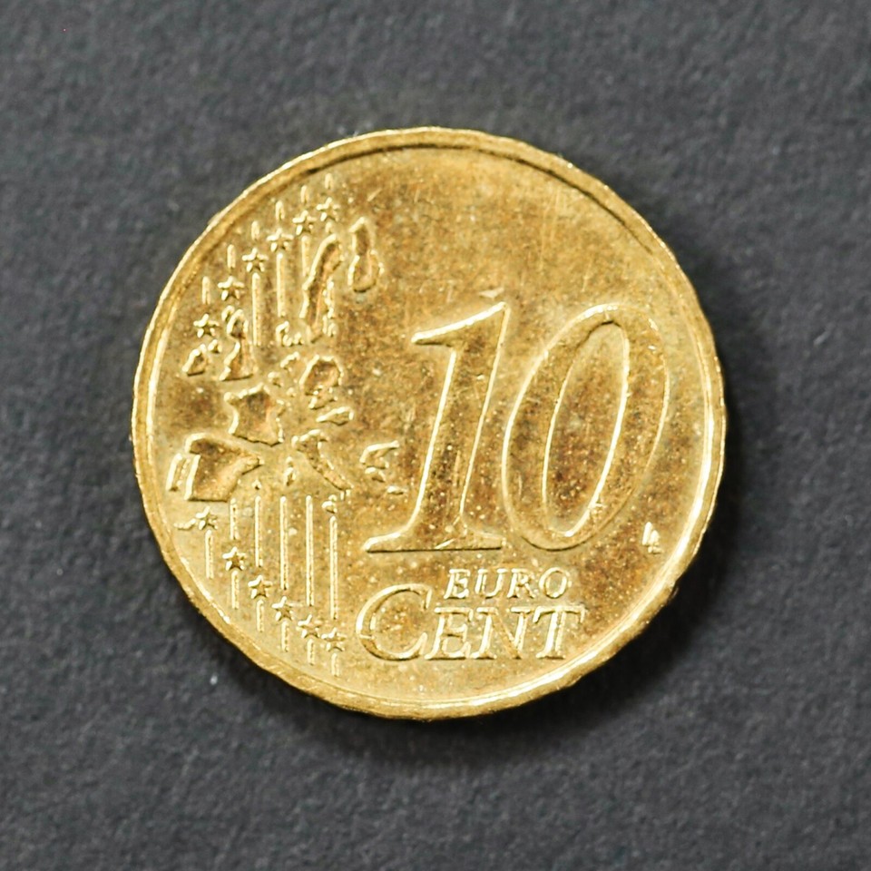 2002 G 10 Cent Euro Germany Deutschland 1st Year of Issue Ten German ...