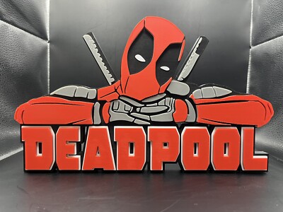 Deadpool Logo Sign Display | 3D Wall Desk Shelf Art | eBay