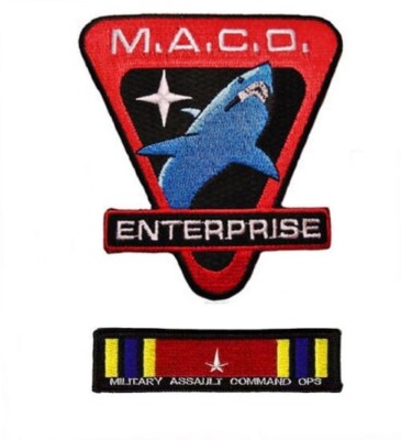 Star Trek Lot 2 Patches MACO Militärische Eingreiftruppe 2 Patches ...