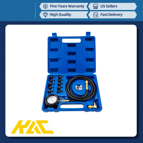 New 0-140 PSI Engine Oil Pressure Tester Gauge Diagnostic Test ...