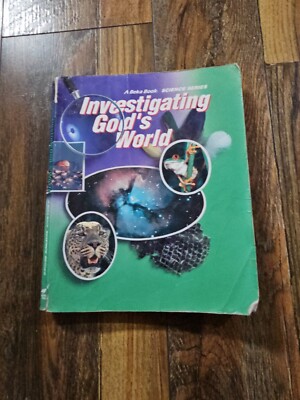 ABeka 5th grade Investigating God's World Homeschool Student Textbook ...