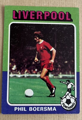 Topps Bazooka Ltd. Phil Boersma, Liverpool. Card No. 161 - Season 1974/ ...