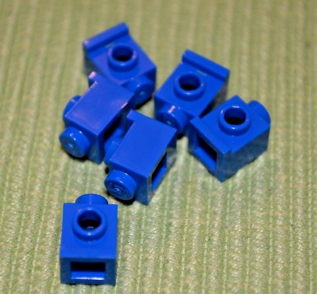 6 ~ 1x1 Blue Brick w/ peg and Ledge ~ New Lego Parts ~ | eBay