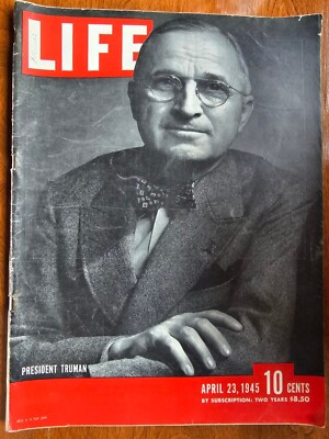 LIFE Magazine - WWII President Truman/Roosevelt Funeral - APRIL 23 ...