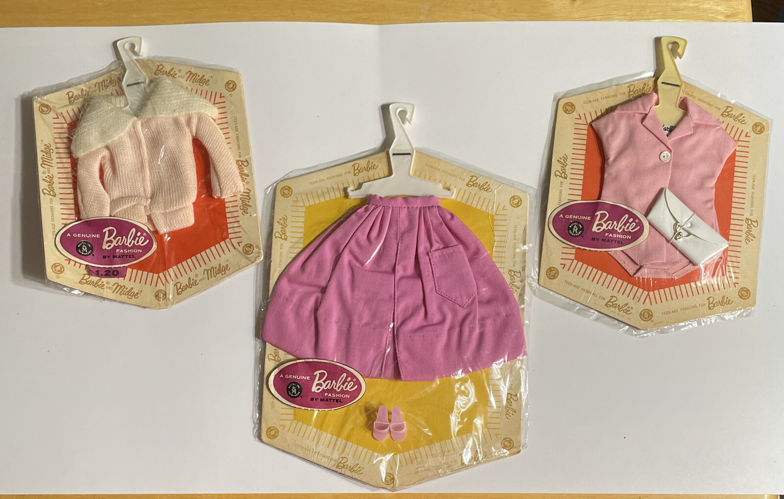 Vintage Genuine Barbie Fashions Lot-From 1961-HTF-NRFP, New Old Stock ...