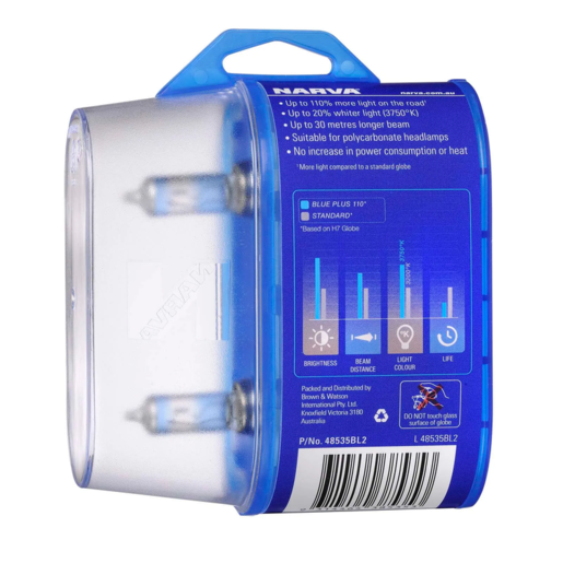 Narva H7 Plus 110 Halogen Headlight Globes - 48535BL2 | eBay