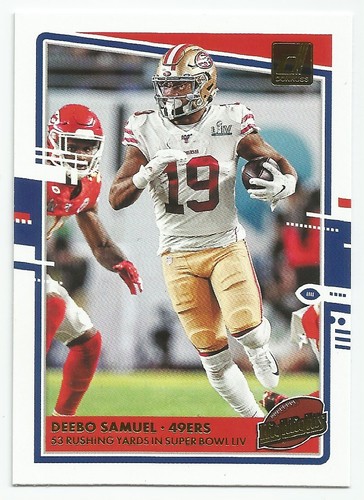 2020 Donruss Deebo Samuel HIGHLIGHTS INSERT #H-DS SAN FRANCISCO 49ERS ...