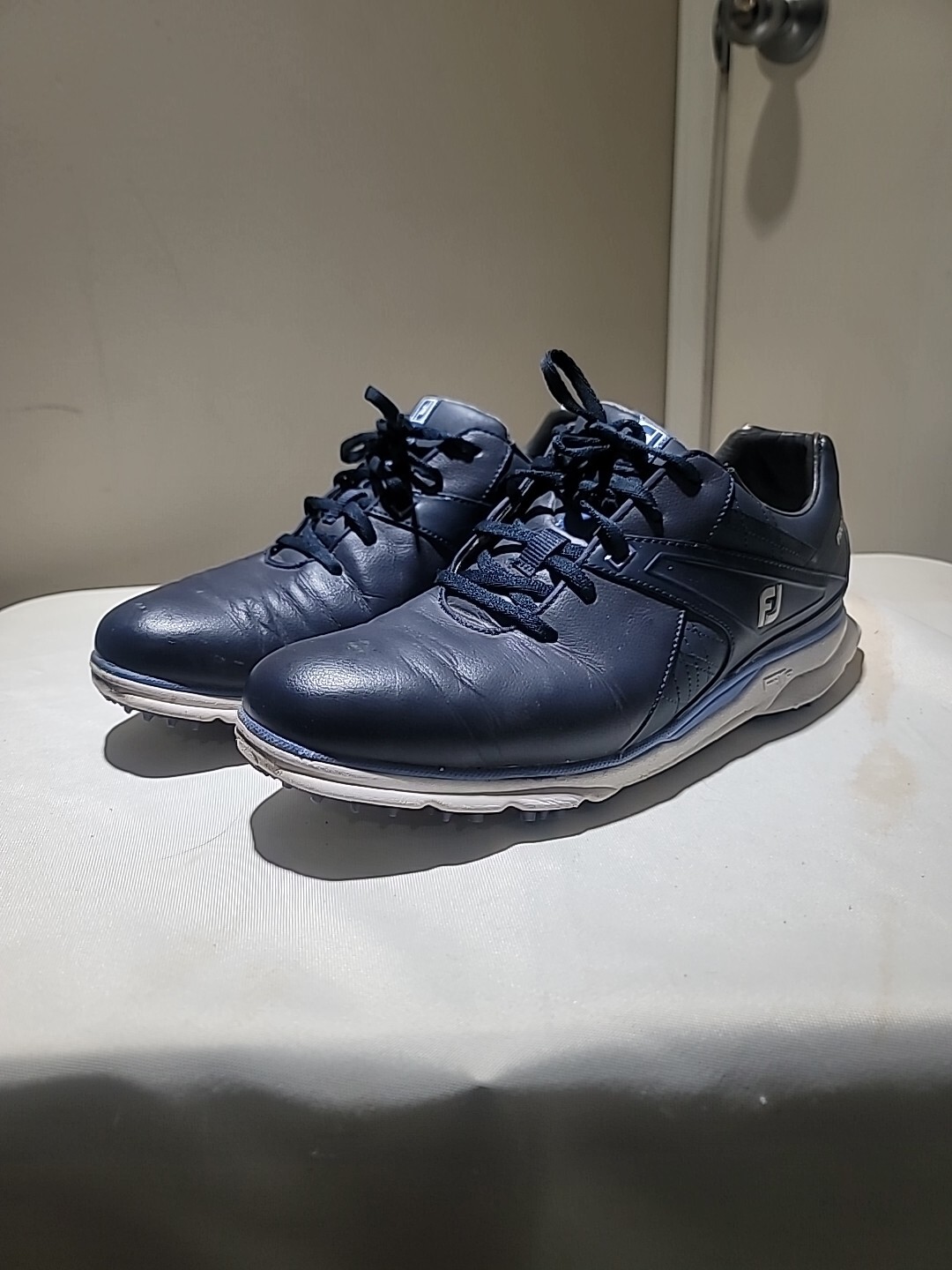 FootJoy Men's Pro SL Golf Shoes Leather Black 53812 S… - Gem