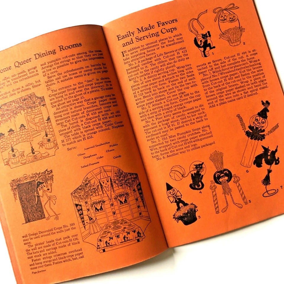 Vintage Dennison Bogie Book Halloween 1926 How to Entertain Costumes ...