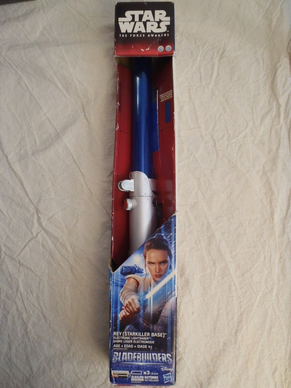 Star Wars 2015 Rey Starkiller Base Electronic Blue Lightsaber ...