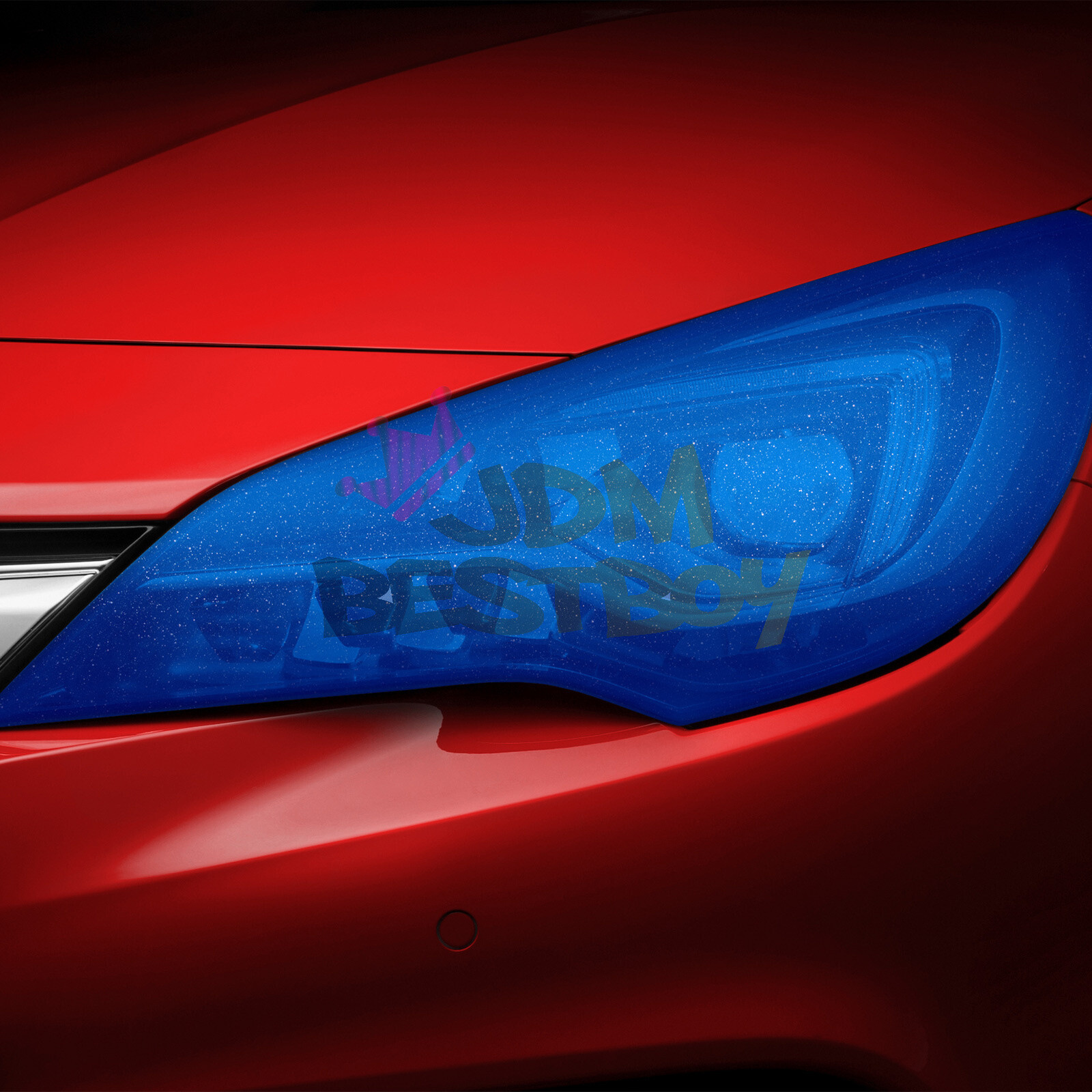 12"X240" Matte Glitter Dark Blue Tint Headlight Taillight Fog Vinyl ...