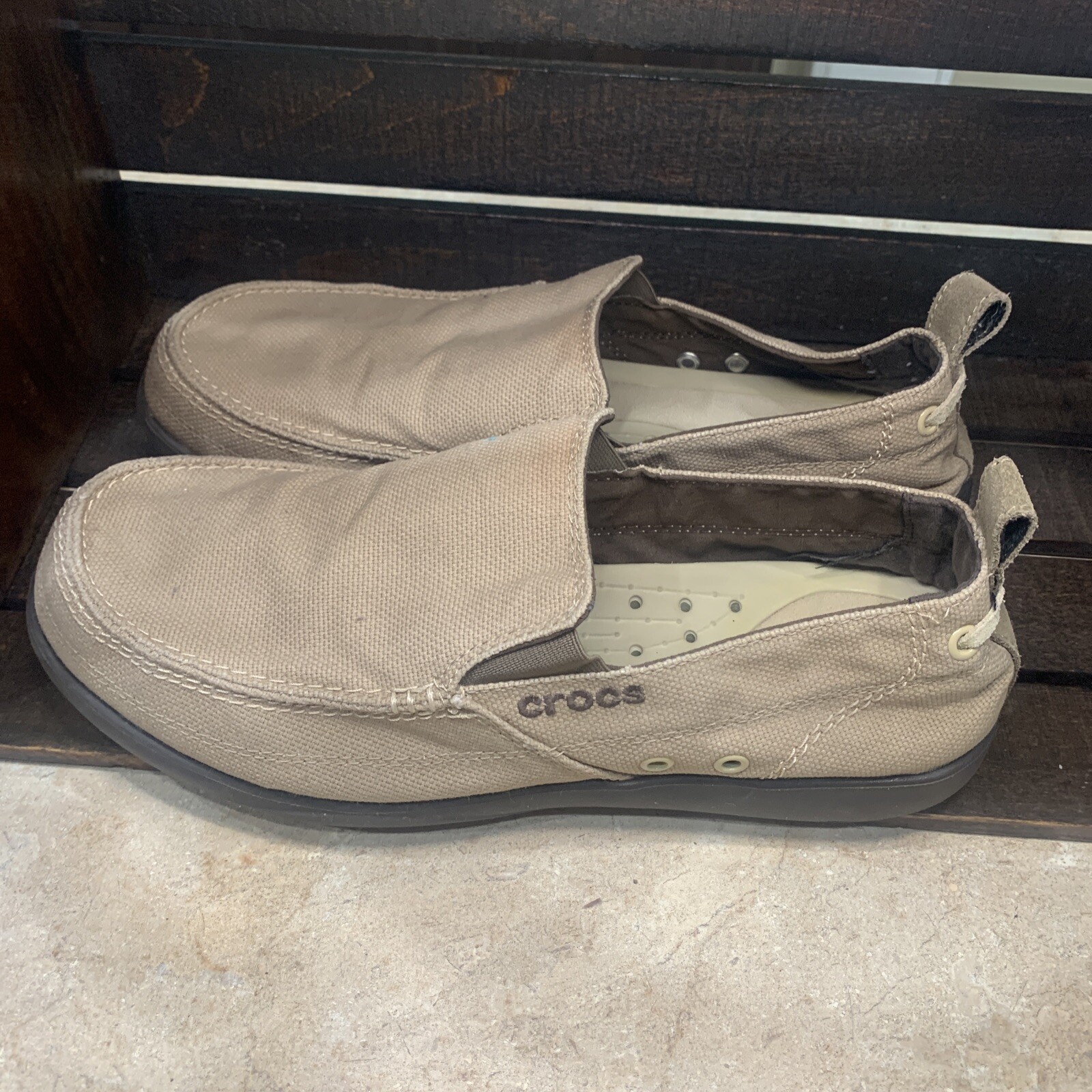 Crocs 11270 Slip-On Loafer Tan Brown Men’s Size M11 | eBay