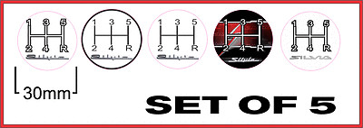 5 speed gear knob shifter decal sticker manual defect H pattern Import ...