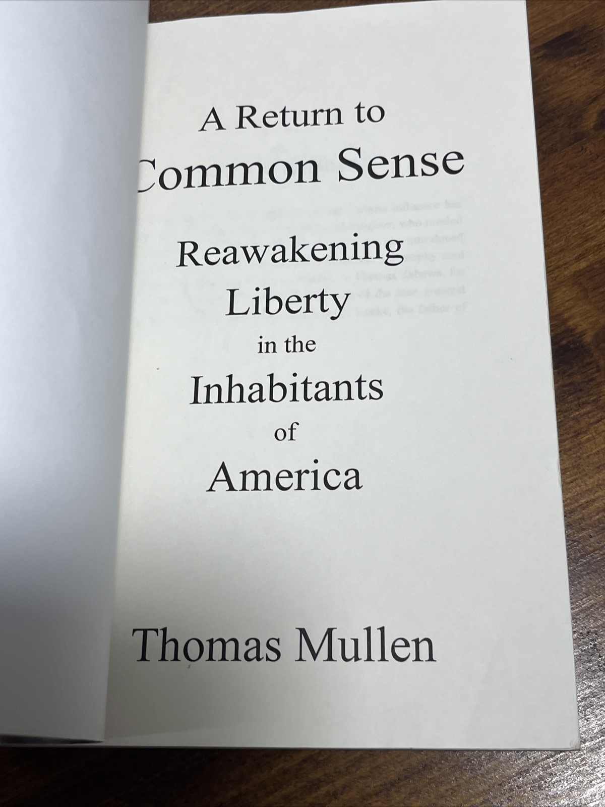 A Return to Common Sense : Reawakening Liberty in the Inhabitants of ...