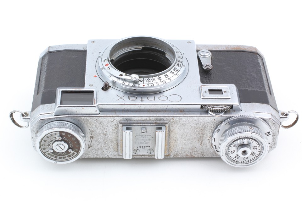 [Exc+5] ZEISS Contax IIa Black Dial Film Camera w/ Sonnar 50mm F/2.0 ...