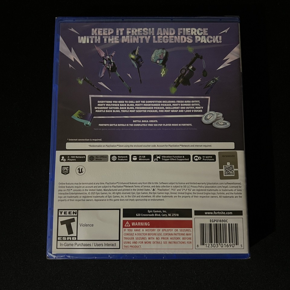 Fortnite Minty Legends Pack for Sony PS5 - NEW SEALED Code 812303016905 ...