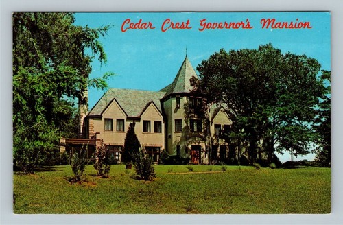 Topeka KS, Cedar Crest Governor's Mansion, Kansas Vintage Postcard | eBay