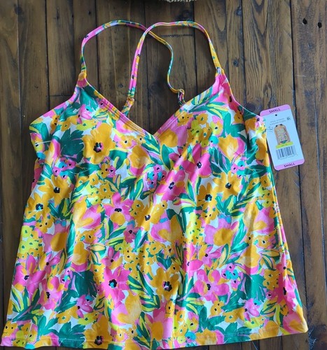 Anne Cole Small Tankini Top Floral Nwt | eBay