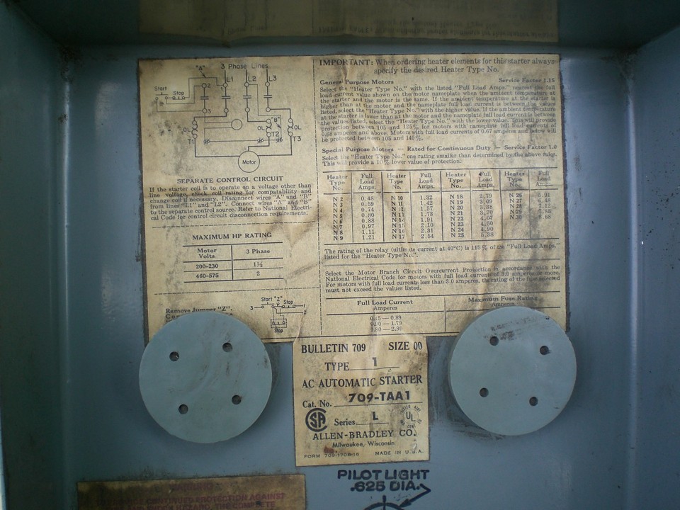 OEM Controls Inc. 2 speed 3 phase Drum Switch With Allen Bradly motor ...