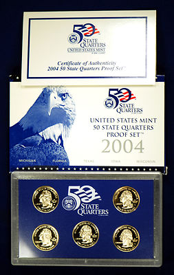 2004 quarter Proof Set in original BLUE box | eBay