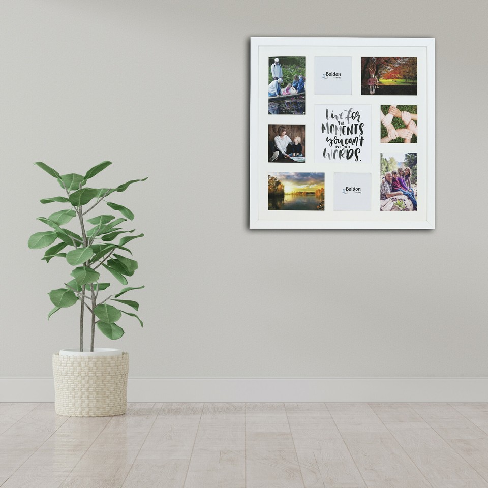 Large Multi Aperture Photo Picture Frame Holds 8/9/10/12/16/20 Photos ...
