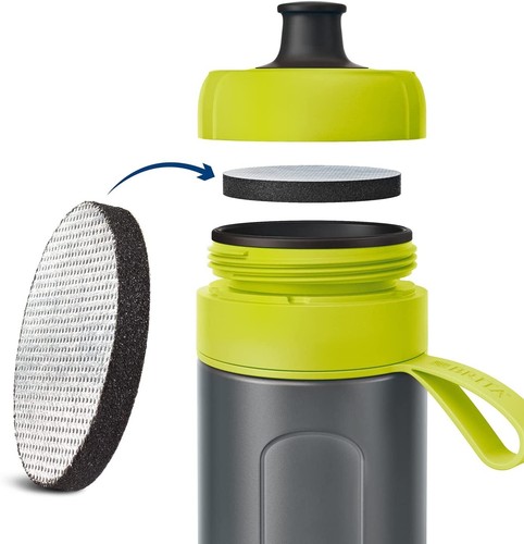 Brita Fill & Go Active Filter Water Bottle Sports 1 MicroDisc Filter ...