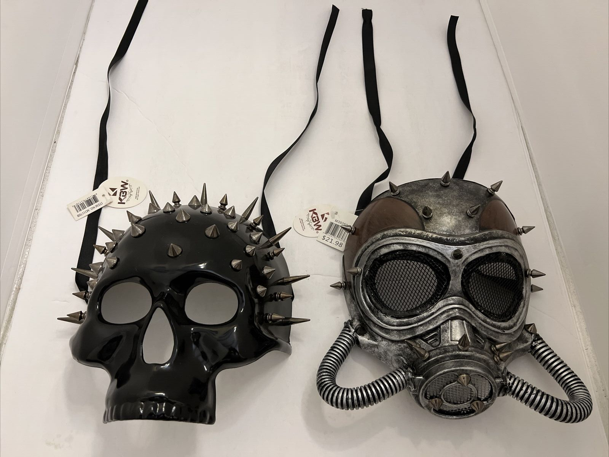 Spiked Gas Mask Silver Steampunk Gas Mask Respirator – Phoenix