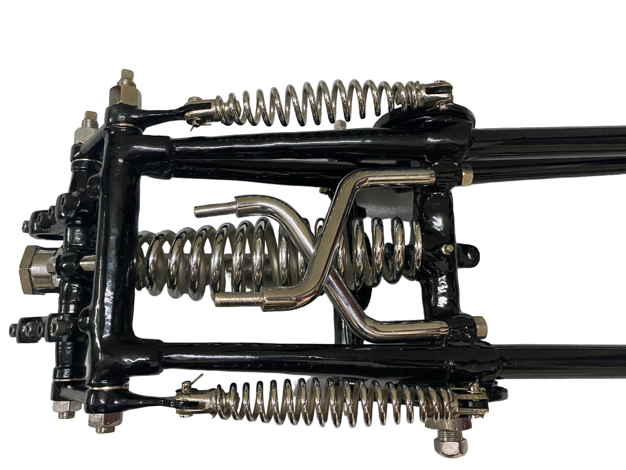 Norton 16H 500cc Front Girder Fork Springer Assembly Chrome & Black ...