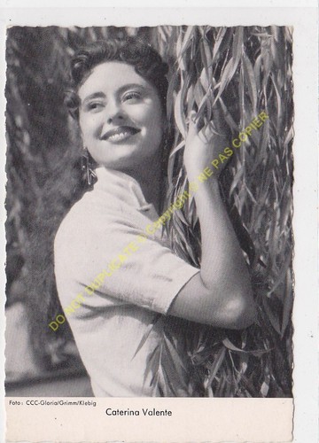 RPPC STAR Caterina Valente Foto Ccc Gloria Grimm Edit Ws Druck | eBay ...